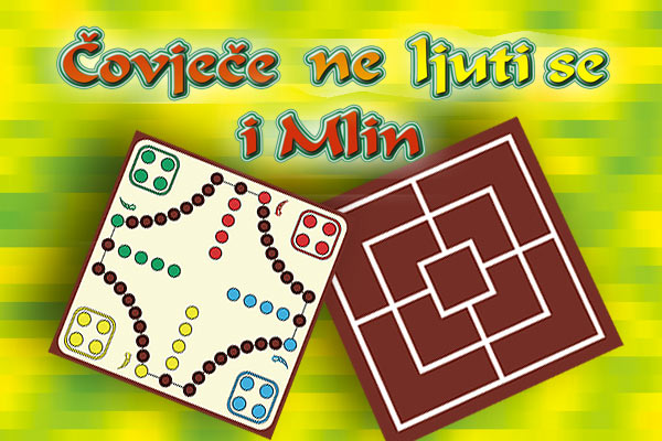 Čovječe ne ljuti se i mlin - zabavna igra za djecu i odrasle