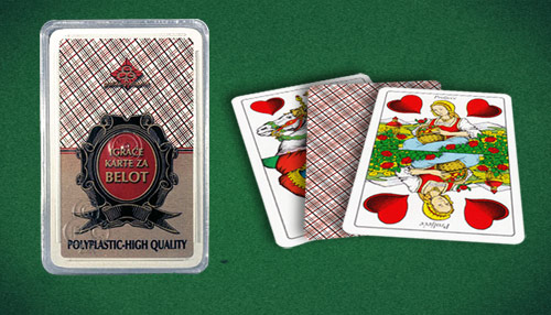 Poker, Bridge, Bela, Briškula i ostale igraće karte za kartaške igre.