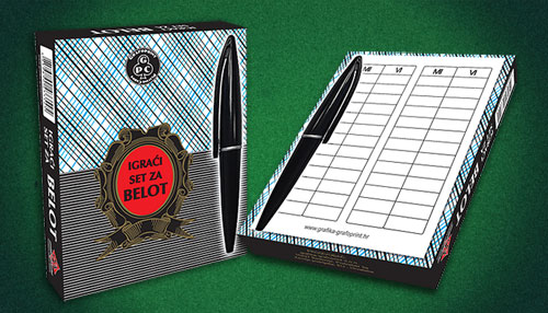 Belot Set | Tvornica karata za kartaške igre, društvene igre i poklon ...